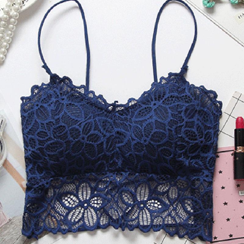 Buy Lace Openwork Back Cross Straps Wild Anti-lighting Girl Wrapped ...