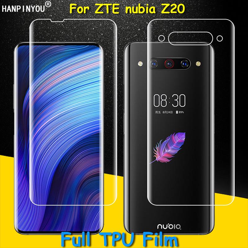 For ZTE nubia Z20 6.42" Soft TPU Front Back Full Cover Screen Protector Protective Film uygun ...