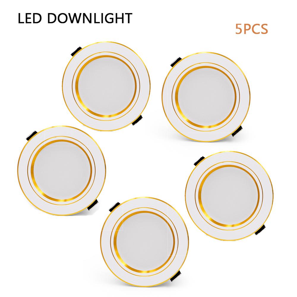 Buy LED Ceiling Light 5PCS 5w/9w/12w/15w/18w Room Lighting Decoration ...