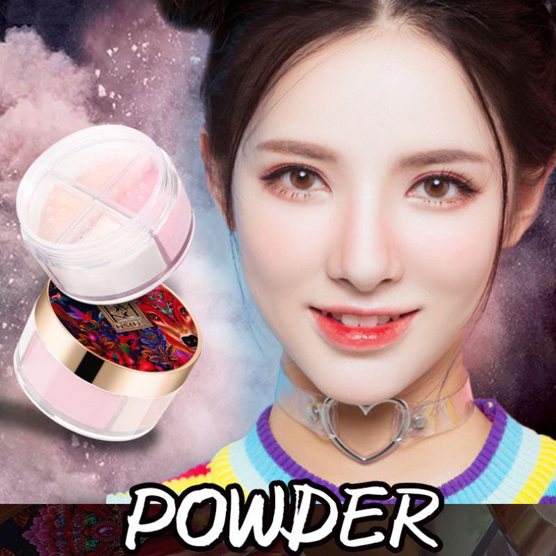 4-color Loose Powder Long-lasting Oil-control Hide Pores Even Skin ...