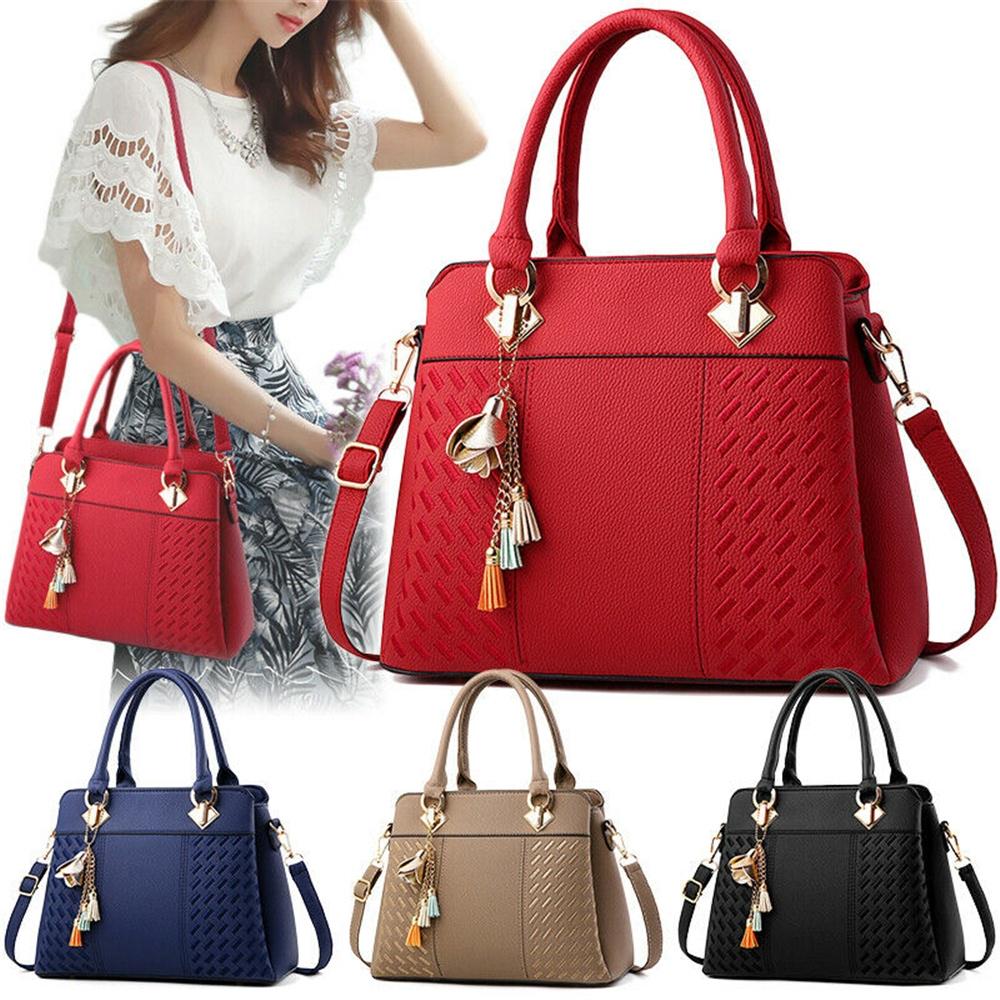 Buy 2019 Ladies Women Shoulder Bag Tote Handbag Leather Briefcase Girls ...