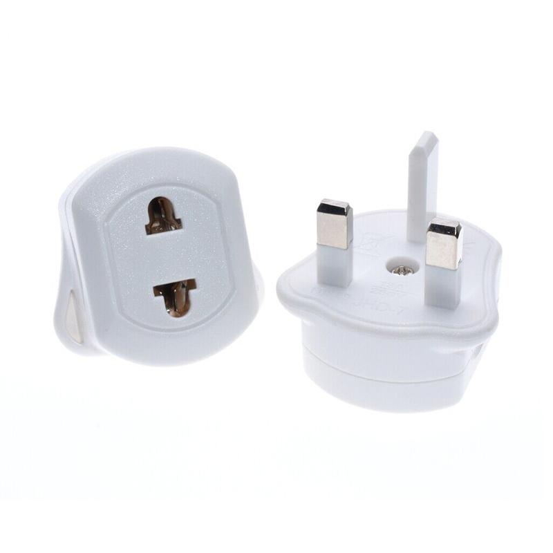 PDTO EU/US 2 Pin To UK 3 Pin Travel Plug Adaptor Socket Converter for ...
