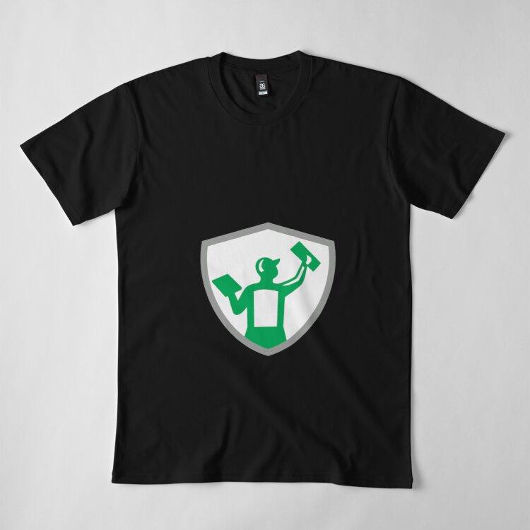 Buy Men Premium Cotton Harajuku T-Shirt Plasterer Masonry Holding ...