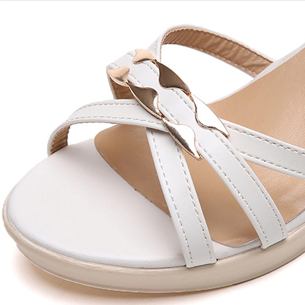 Buy Women's Fashion Platform Casual Peep Toe Thick Heel Work Shoes High ...
