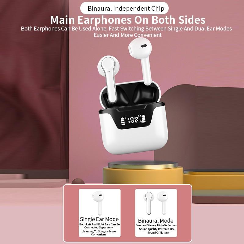Buy 9D Stereo TWS Wireless Bluetooth5.0 Earbuds Touch Operation LED ...