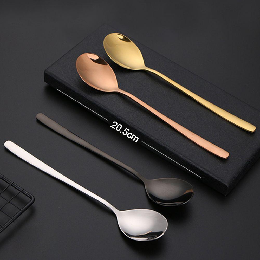 Buy Handle Dessert Spoons Dinnerware Set Restaurant Tableware Food ...