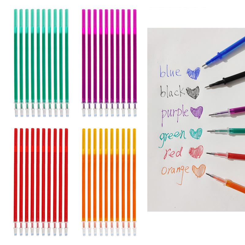 Buy 20pc Colorful Ink Erasable Pen Refills 0.5mm Colored Ink Erasable ...