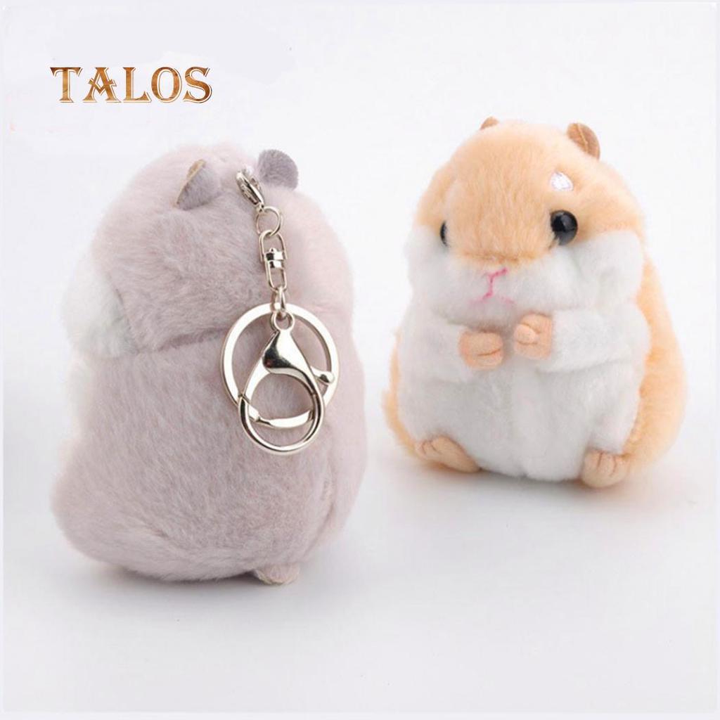 Buy Lovely Plush Hamster Pendant Key Chain Clasp Key Buckle Ring ...