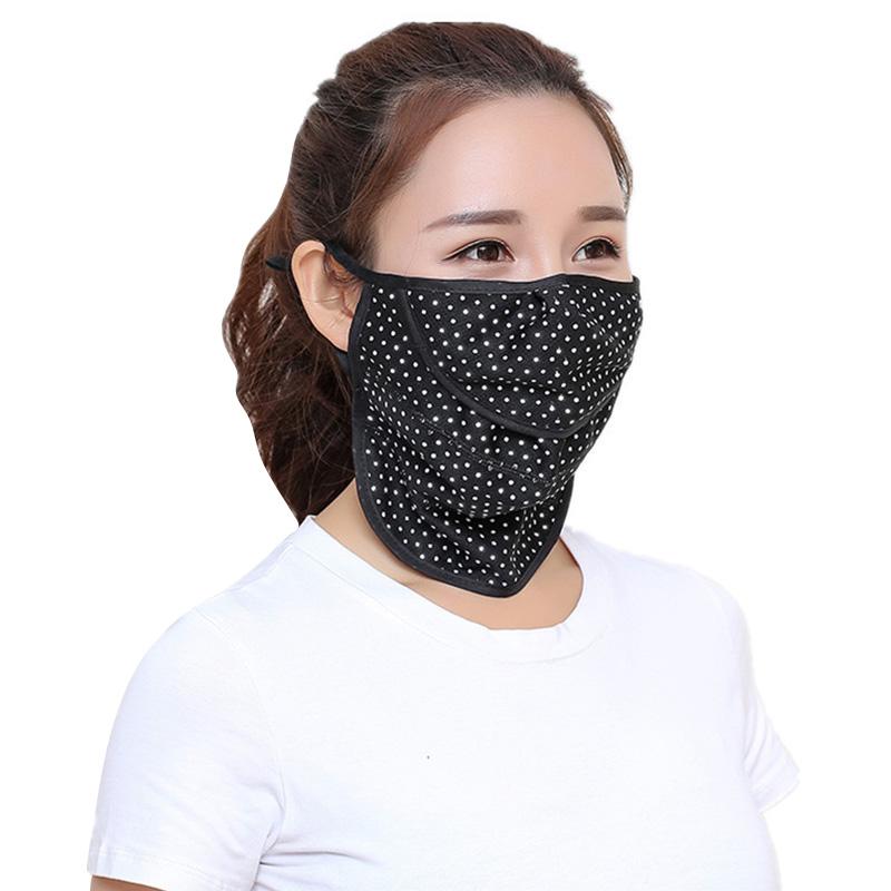 Women Breathable Ice Silk Sunscreen Mask Fashion Outdoor Cycling Face ...