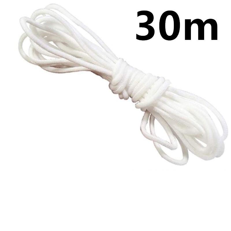 Buy 100/200m High Elastic Mask Rope Round Nylon Mask Ear Hanging Rope ...