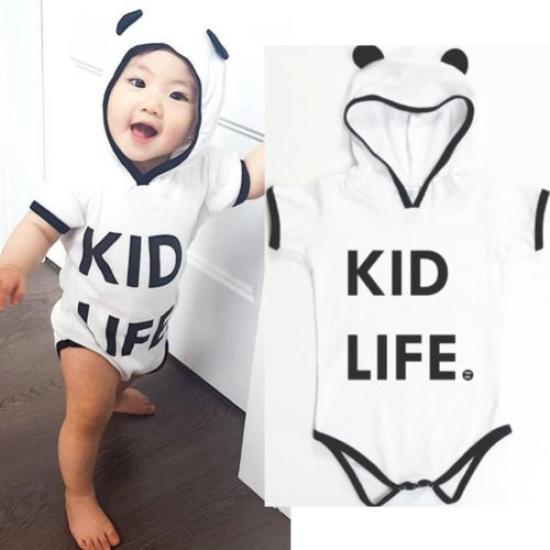 Buy Newborn Kid Life Baby Boy Girl Clothes Long Sleeve Hoodies Jumpsuit ...