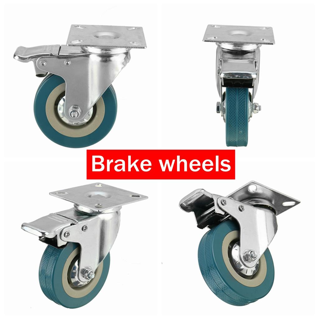 Goedkope 4PCS 3" 75Mm Heavy Duty Fixed/Swivel/Brake Caster Castor ...