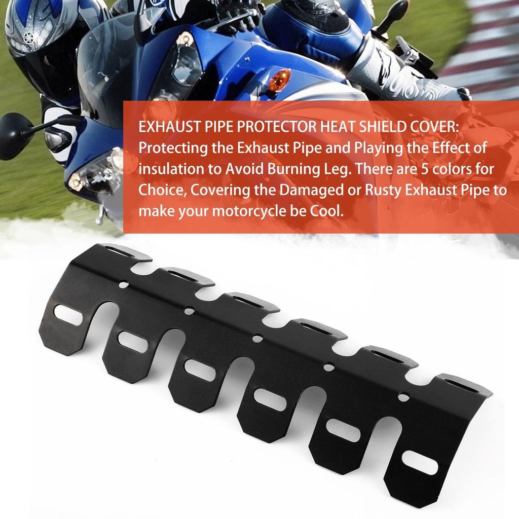 Buy Universal Aluminum Motorcycle Exhaust Muffler Pipe Protector Heat ...