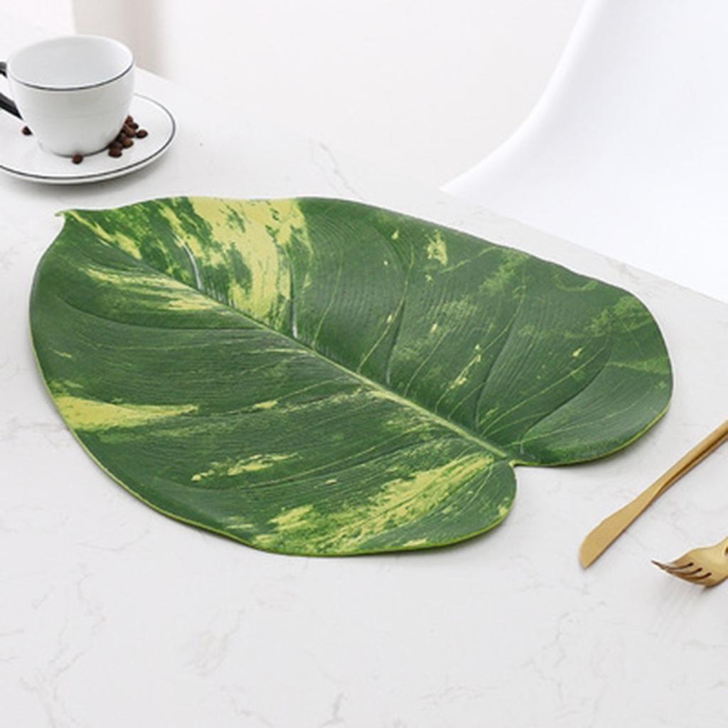 Buy Artificial Table Mat Tropical Leaf Placemat Dining-table Party ...