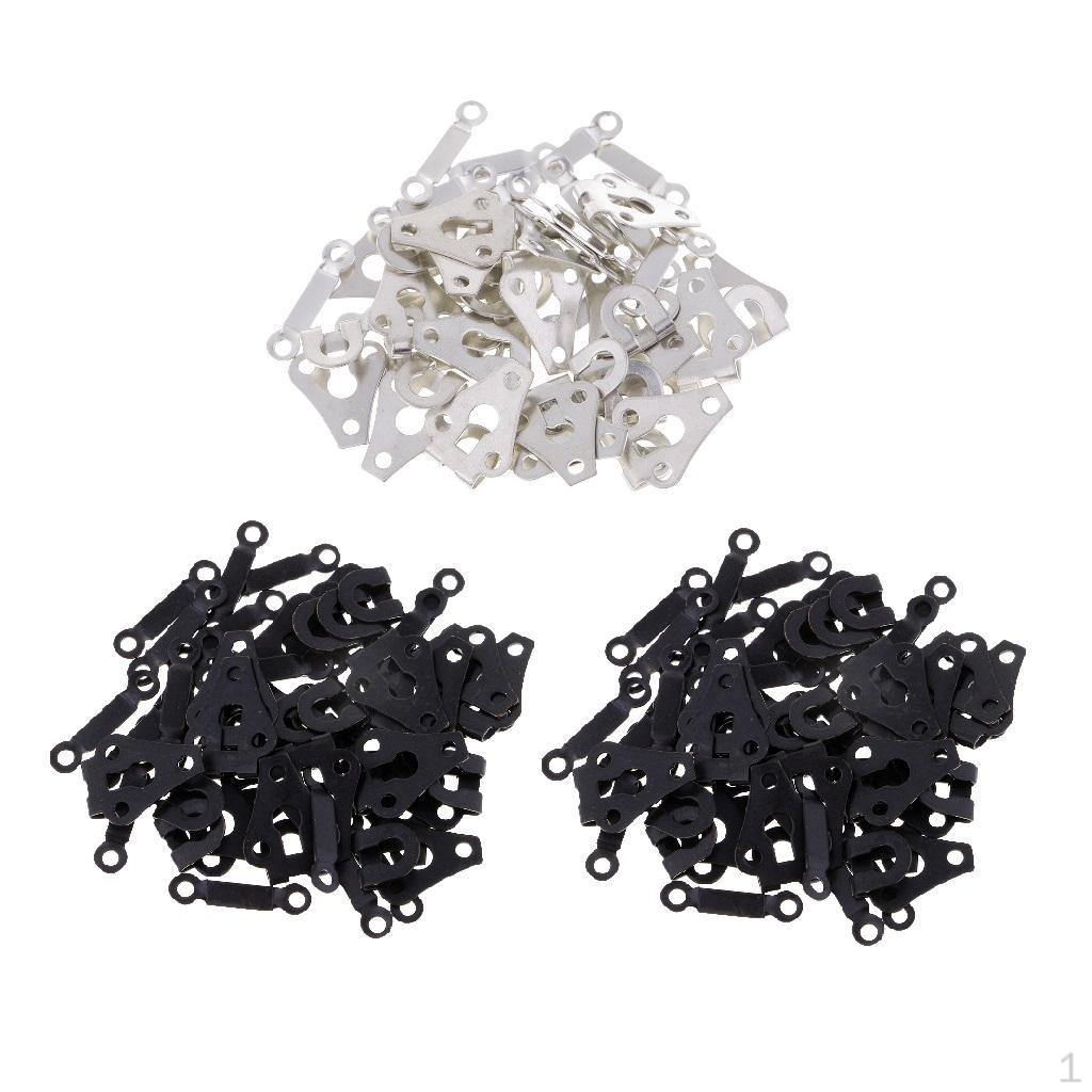 60 Pcs Copper Hook and Eye Closures Fastener for Trouser Jeans Dress ...