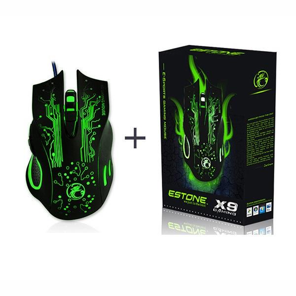 Cheap ESTONE X9 5000DPI Optical 6 Buttons Usb Wired Dazzle Color Gaming ...