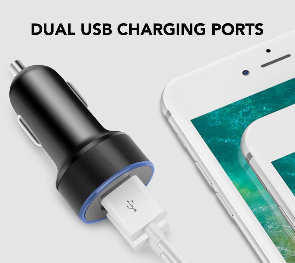 Buy Universal Dual USB Car Charger Adapter for Lada Niva Kalina Mazda ...