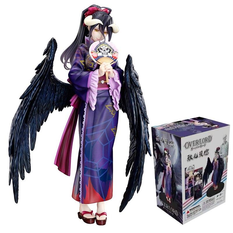 Buy 23cm Overlord Albedo Anime Figure Overlord III Yukata Action Figure ...