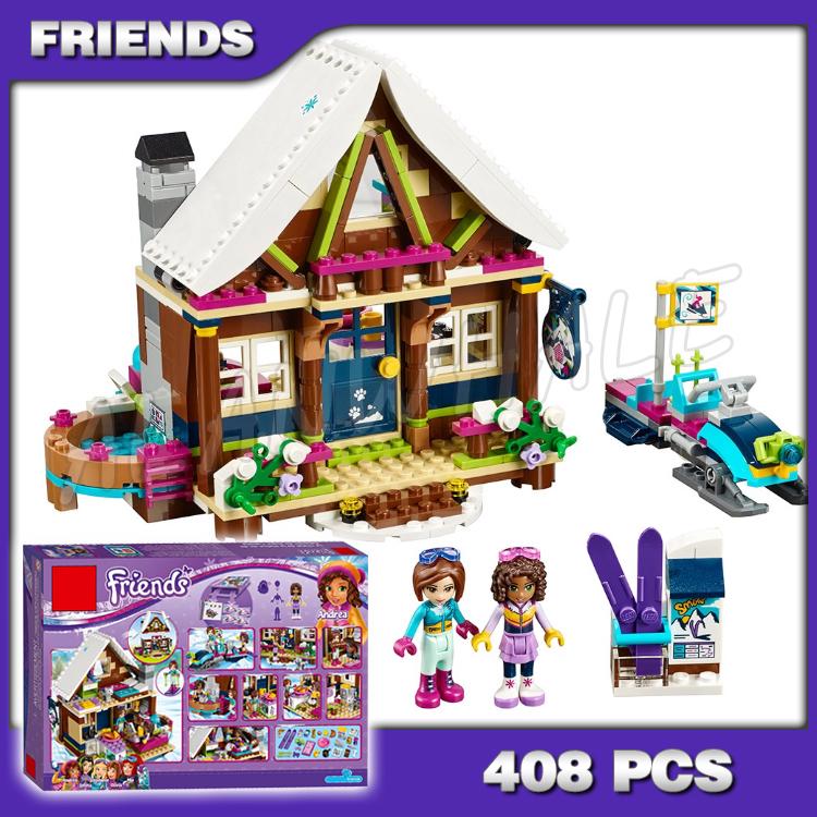 Friends Snow Resort Ice Chalet Snowmobile House Log Winter Model ...