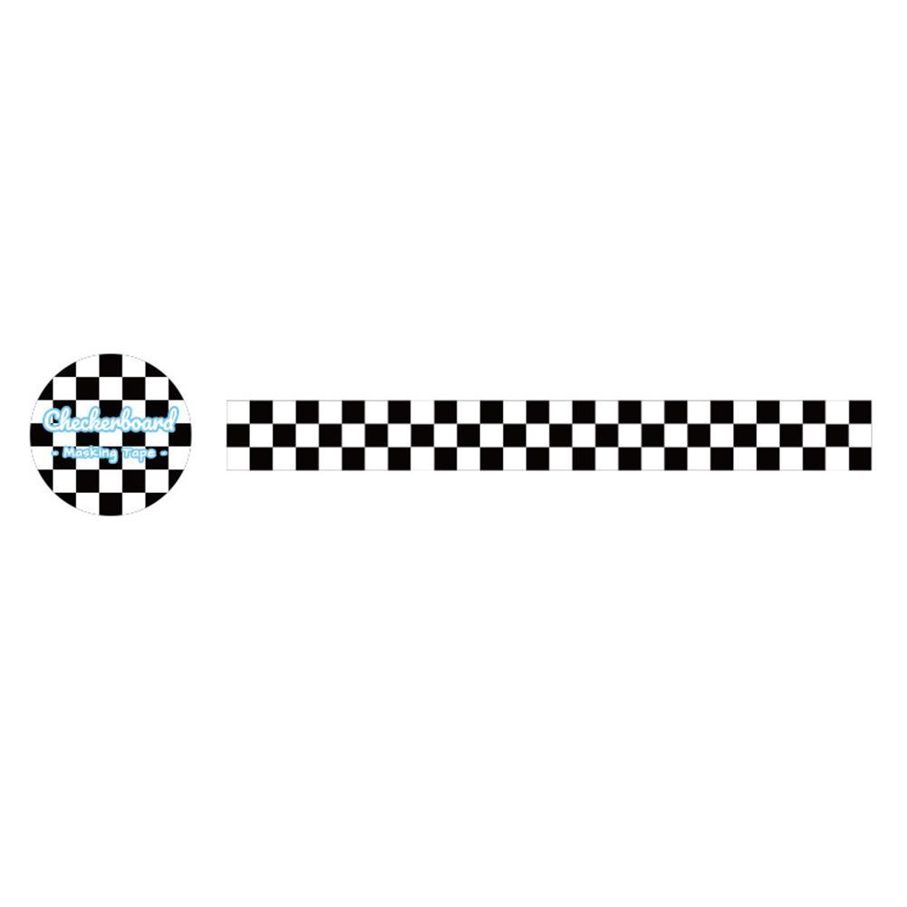 Checkerboard Series Paper Tape Fresh Plaid Diy Paper Material Stickers ...