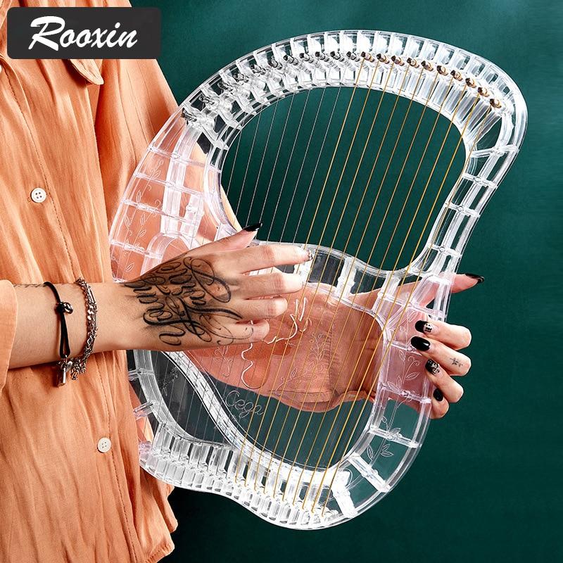 Cheap 21 Strings Lyre Harp Instrument Transparent Lyre Piano Harp ...