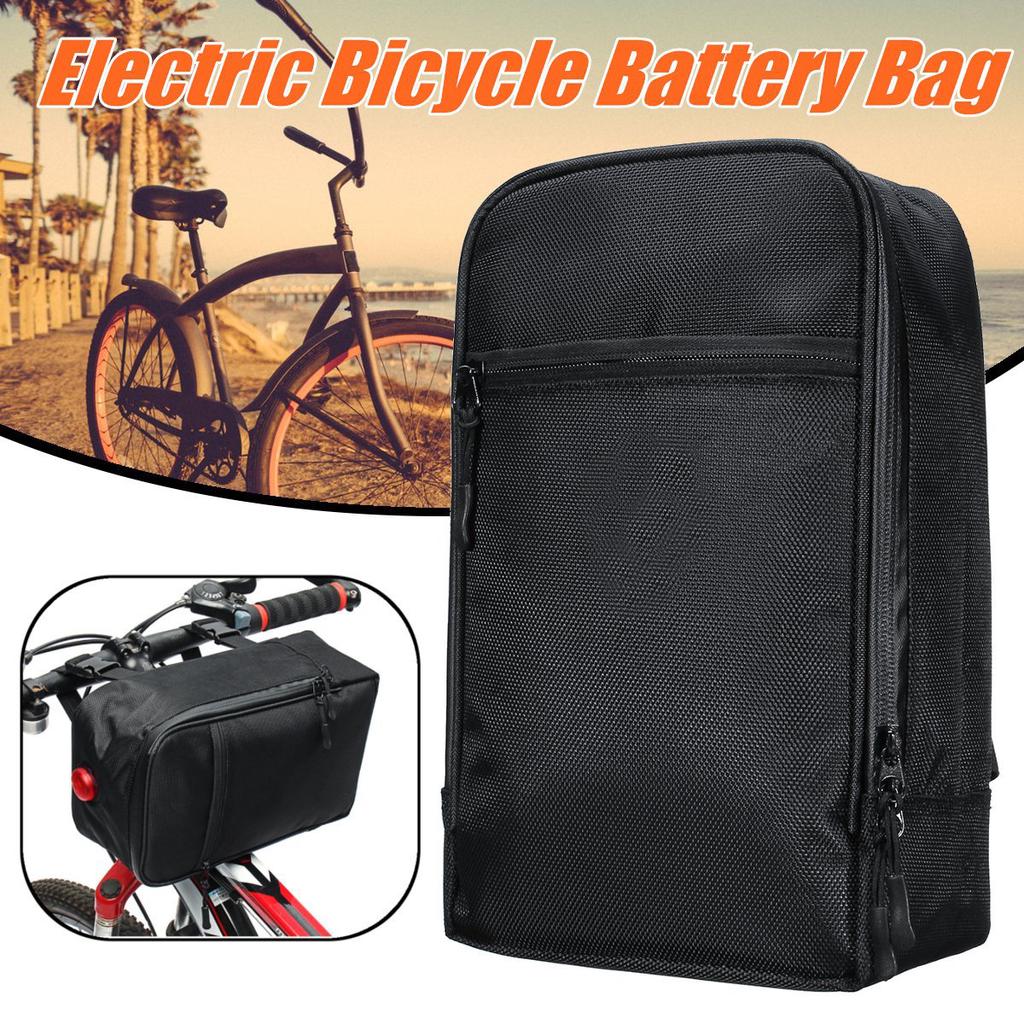 Buy Electric Cycling Bicycle Battery Bag Case Storage W/ Light ...