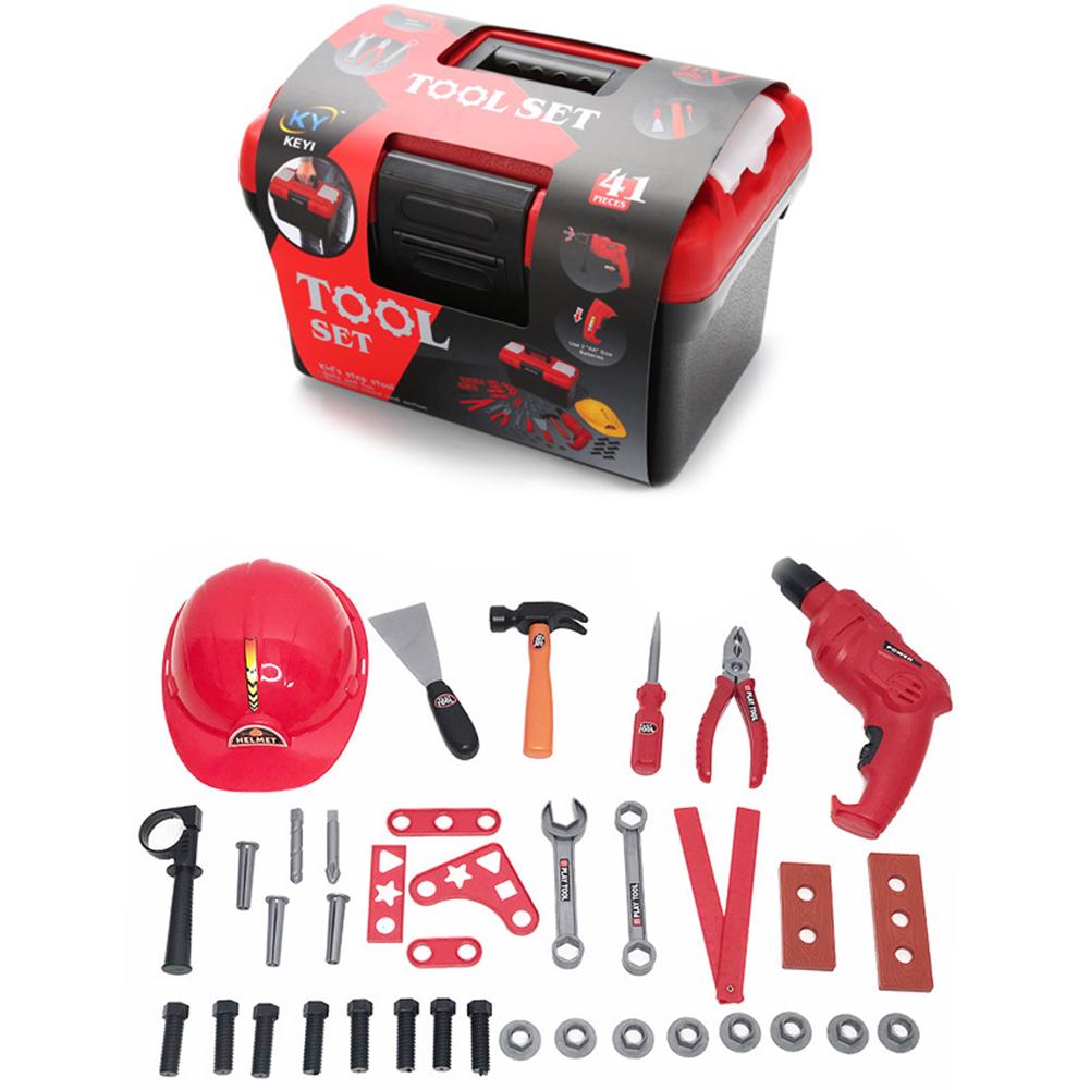 Buy 37PCS Kids Tool Set Electric Repair Screwdriver Toys Kit Simulation ...
