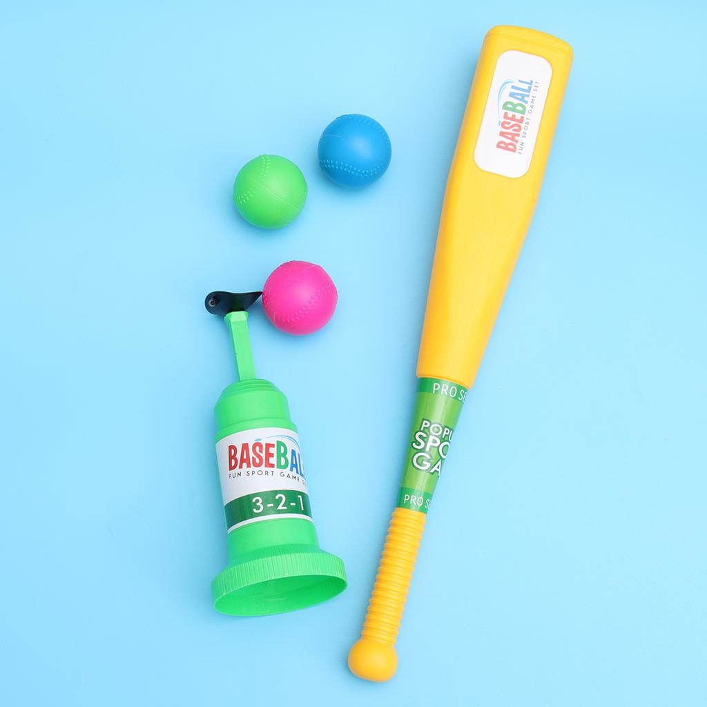 Buy 1 Set Baseball Bat Baseball Balls Pitching Machine Set Colorful ...
