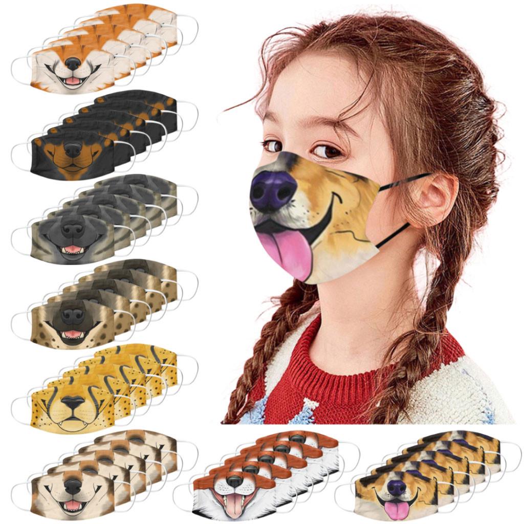 5PC Kids Children Outdoor Cotton Mouth Masks Washable Reusable Face ...