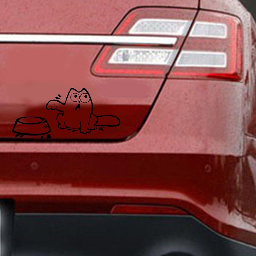 Buy Cute Car Styling Sticker Simon's Cat Hungry Feed Me Reflective Car ...