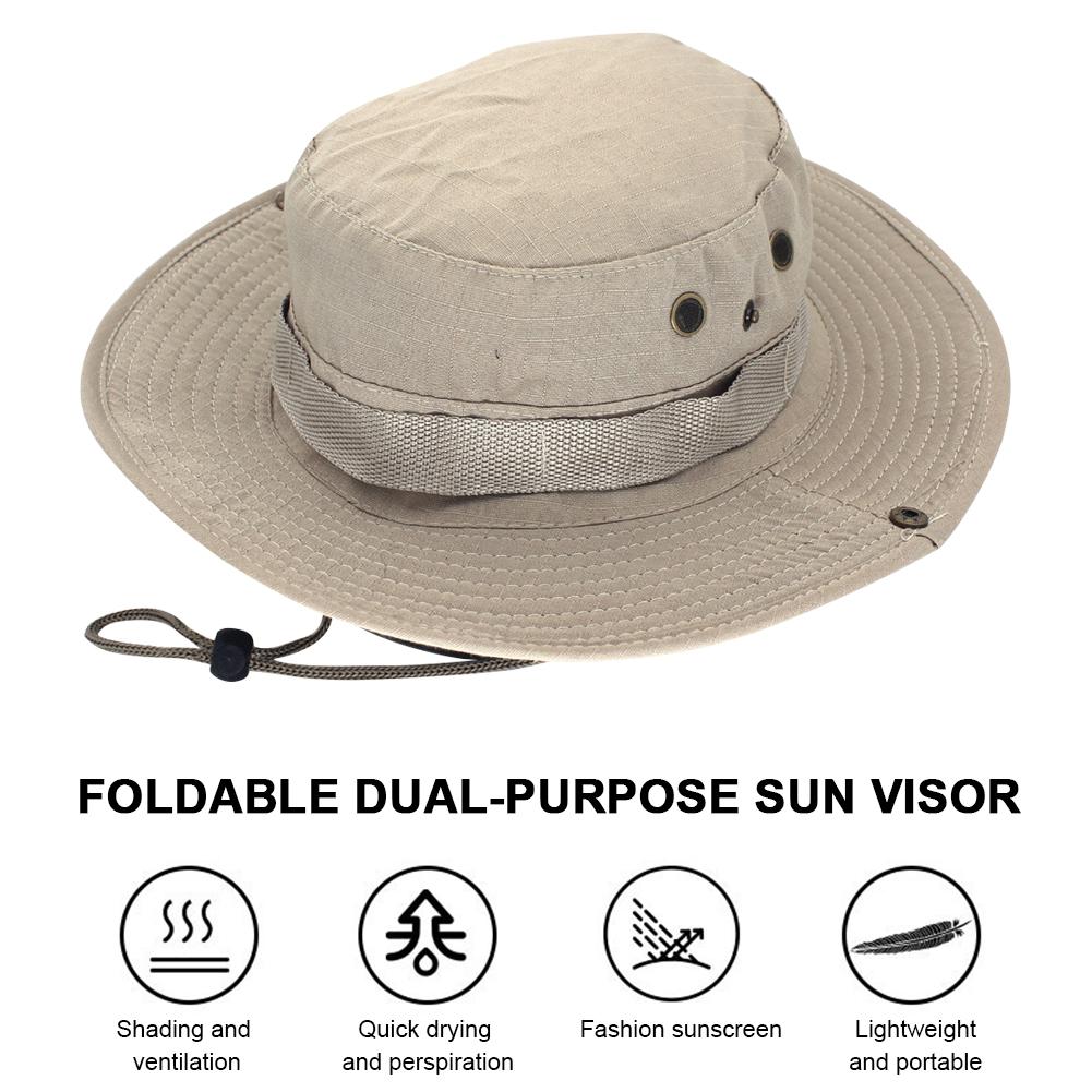Satın alın Round-Rimmed Outdoor Camping Benny Cap Casual Fisherman Hat ...