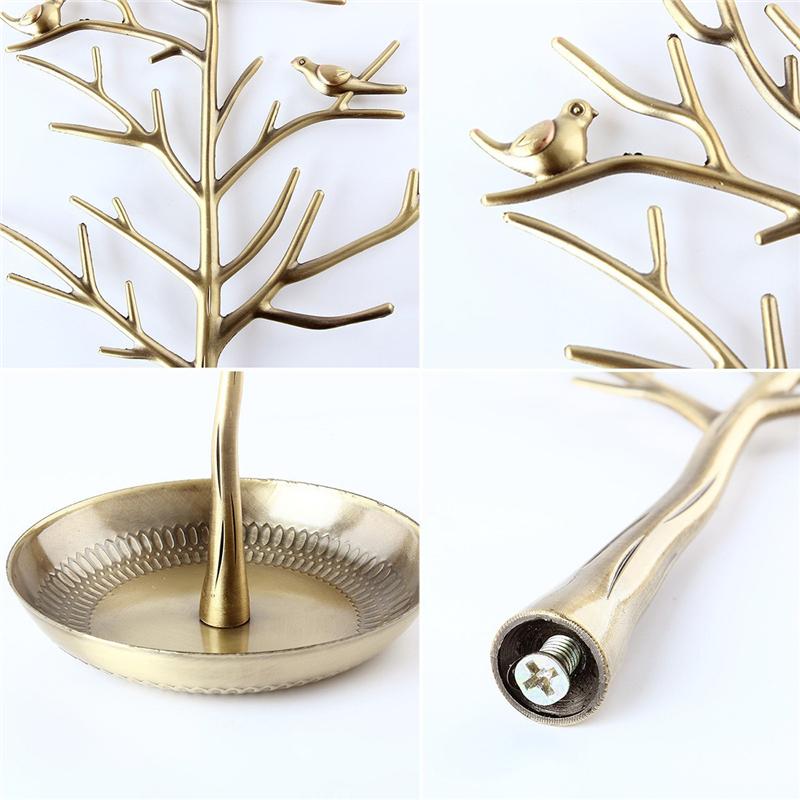 Buy Birds Tree Jewelry Stand Display Earring Necklace Ring Holder Rack ...