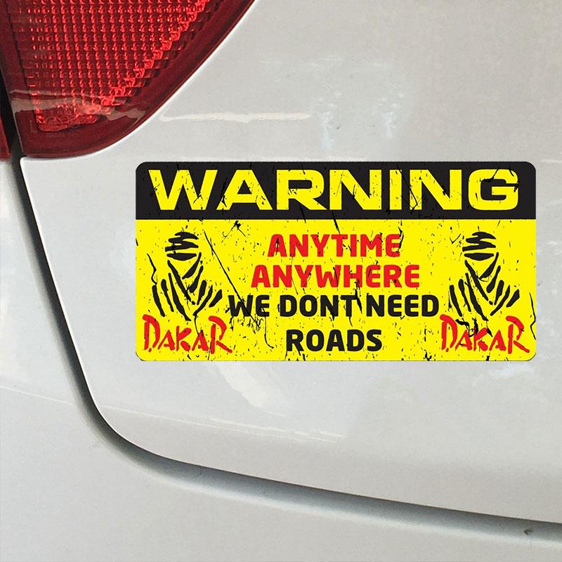 Buy Metvi Sticker Cool Car Body Sticker PVC Warning Sign Creative ...