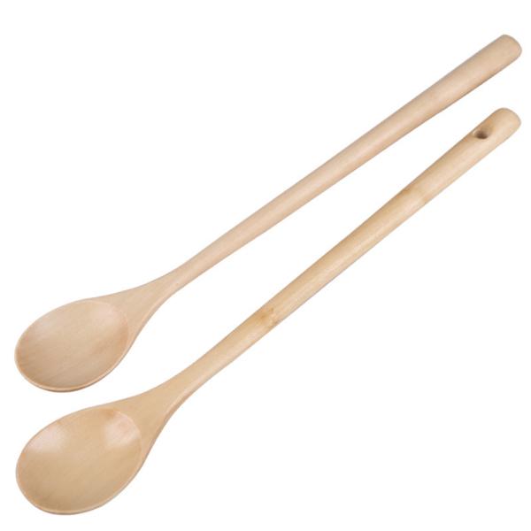 Buy 2 Pcs Stirring Spoons Long Handle Kitchen Japanese Style Wooden Jam ...