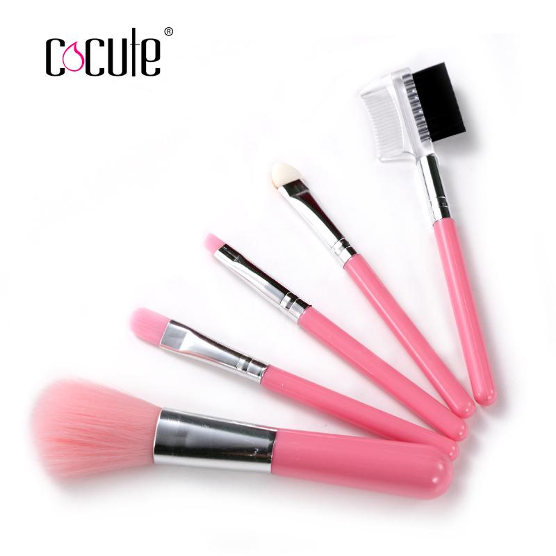 Buy Professional Mini 5Pcs Pink Makeup Brushes Cosmetics Tools ...