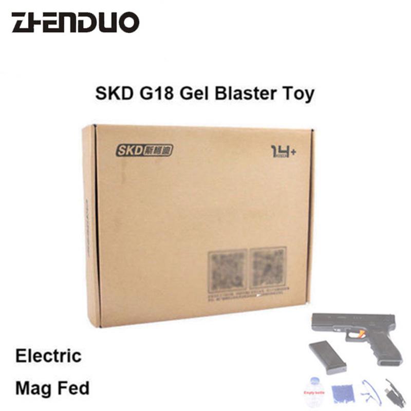 Buy SKD G18 Full Black Color Toy Pistol Water Gel Ball Blaster Toy Gun ...
