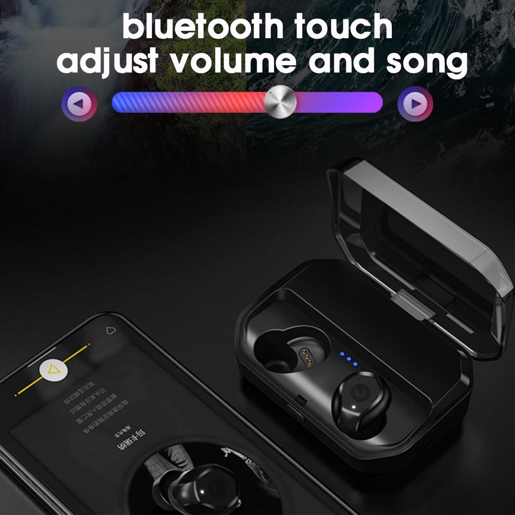 Buy TWS Bluetooth 5.0 Wireless Earbuds 5D Stereo Headphones IPX7 ...