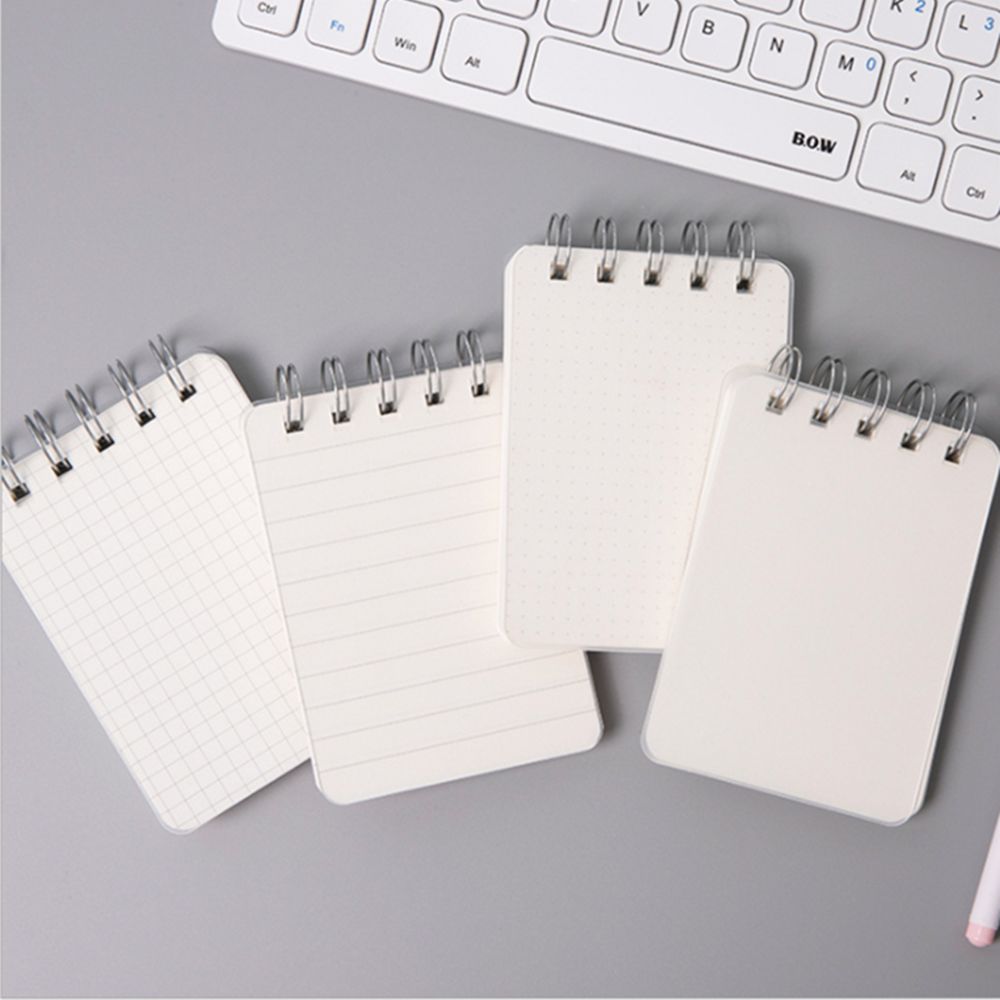 Buy A7 Transparent Waterproof Cover Flip-up Loop Blank Notepad ...