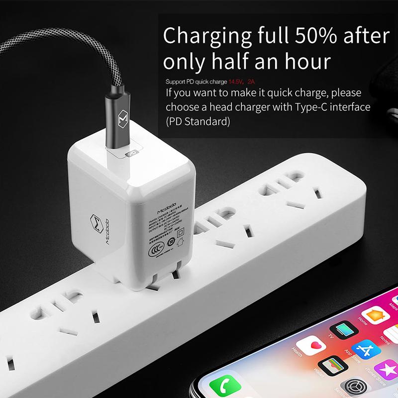 Buy Mcdodo Type C To Lightning PD Quick Charger Fast Charge Cable For ...