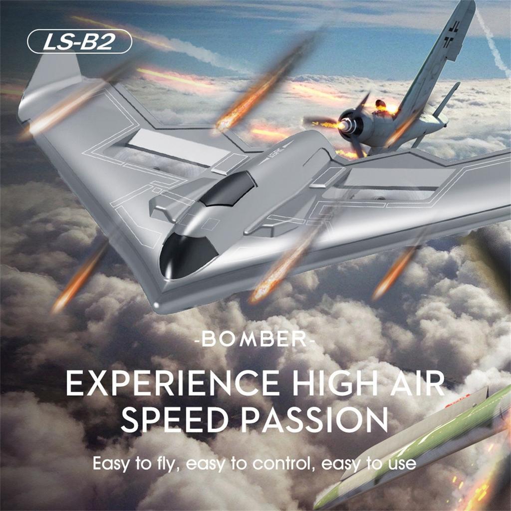 Buy B2 RC Plane 2.4G 2CH RC Aircraft With GYRO Remote Control Plane B-2 ...