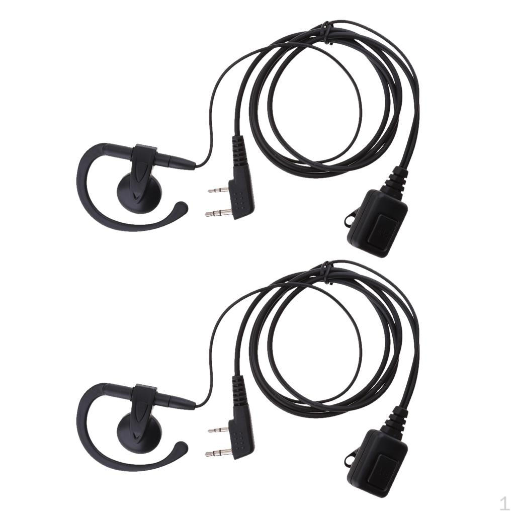 Cheap 2x G Shape Ear-Hook Earpiece Earhook Mic for | Joom