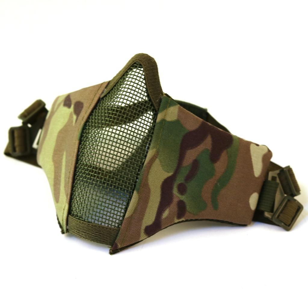 Buy Airsoft Masks Adult Steel Mesh Mask US Multicam Camouflage Mask ...