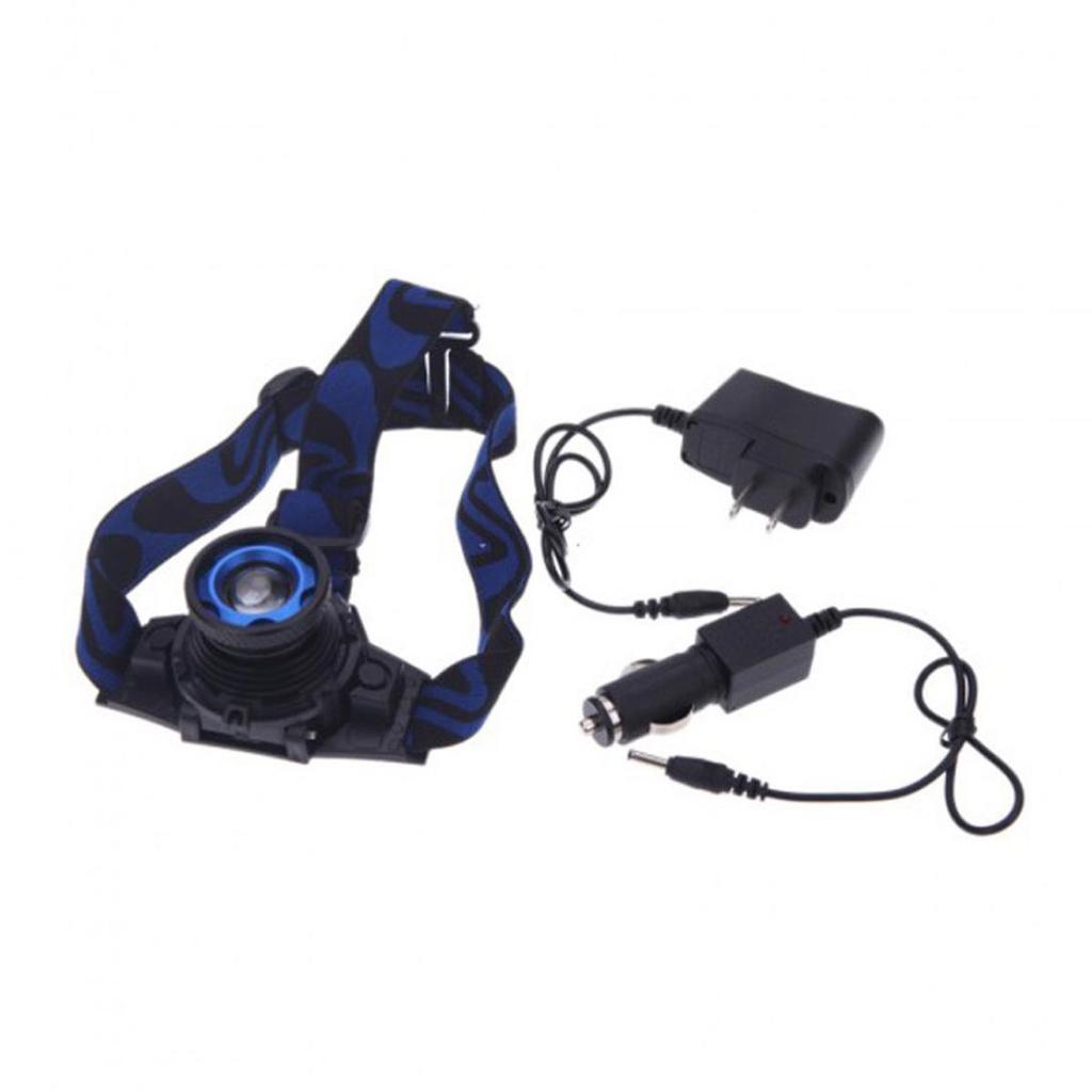 Buy Tactical Headlight Cree XM-L Rechargeable T6 LED Headlamp+Charger ...