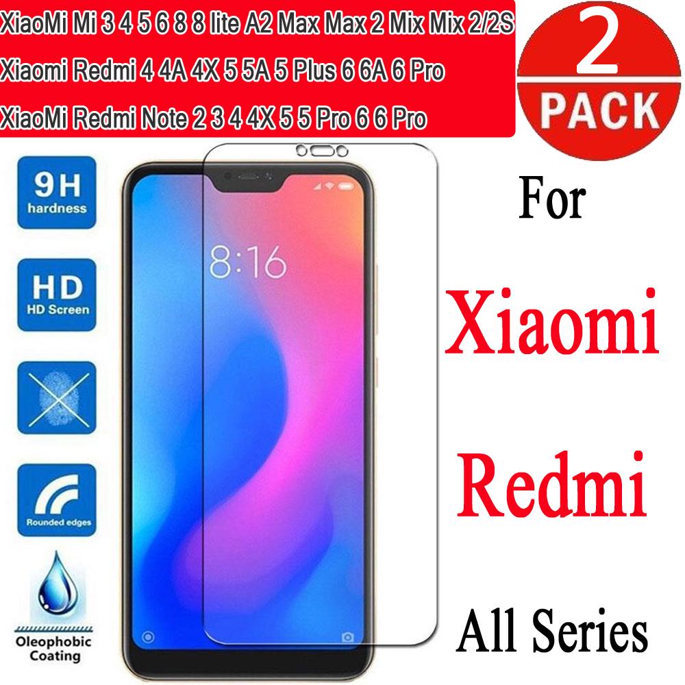Buy 2PCS Glass Xiaomi Redmi 6 Screen Protector Tempered Glass For ...