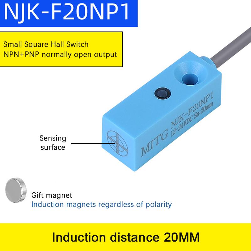 Cumpără Hall Effect Sensor Proximity Switch NJK-5002C NPN comutabil / PNP cu magnet la prețuri ...