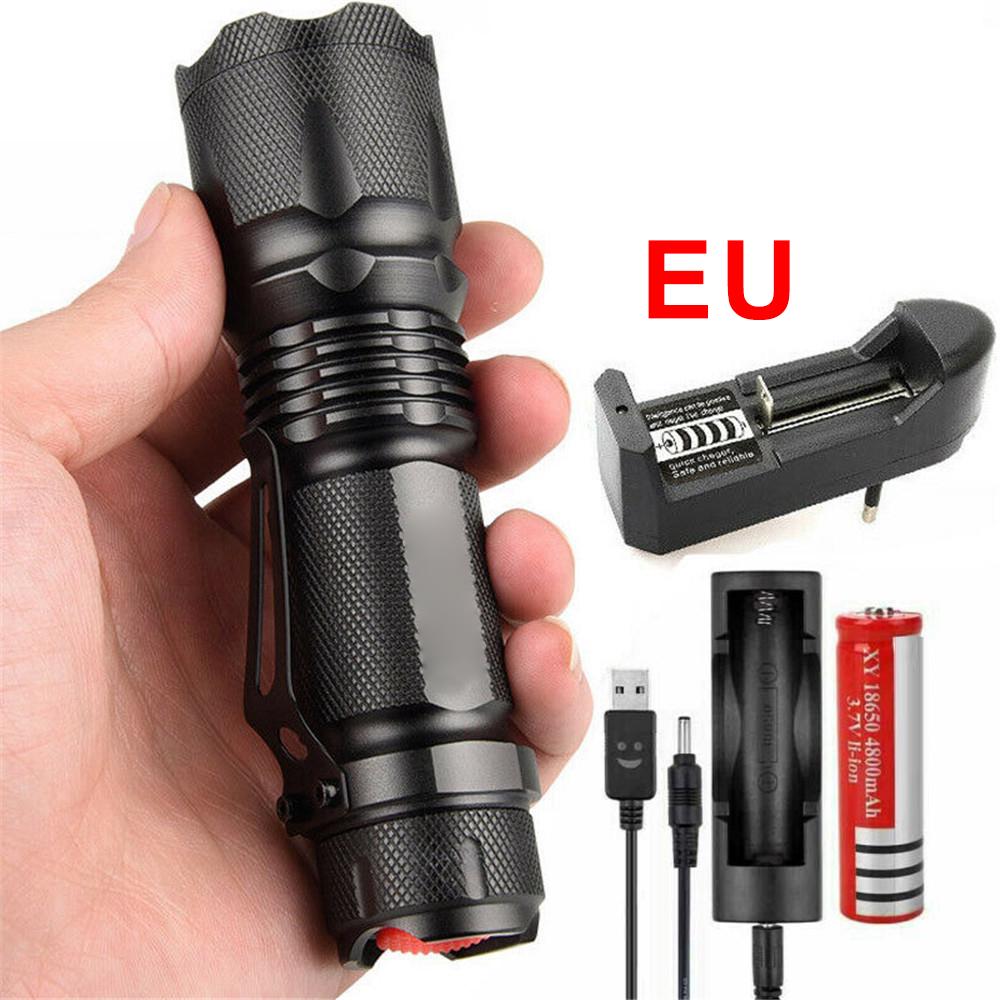 Buy T6 Powerful Ultrafire 90000LM Zoom Tactical LED Flashlight Torch ...