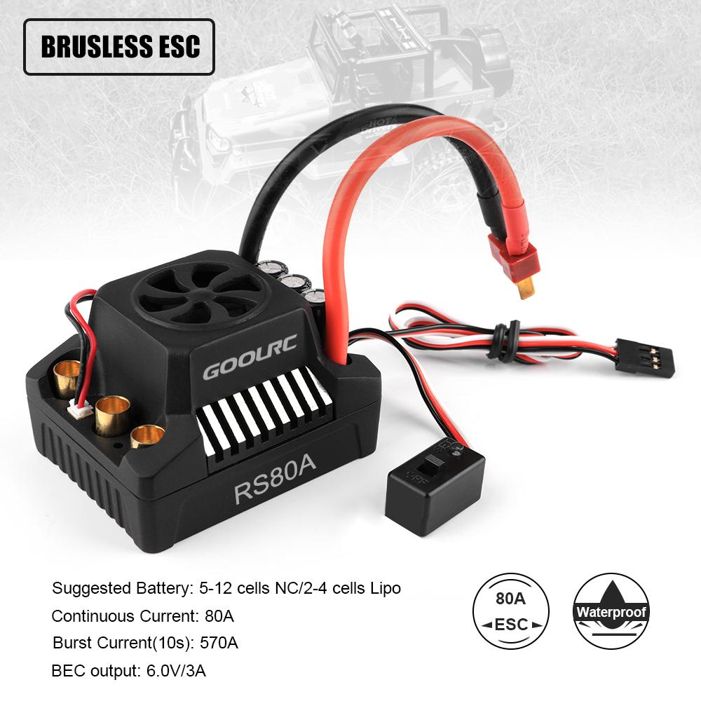 Buy GoolRC 3660 3800KV Brushless Motor 80A ESC Brushless Electronic ...