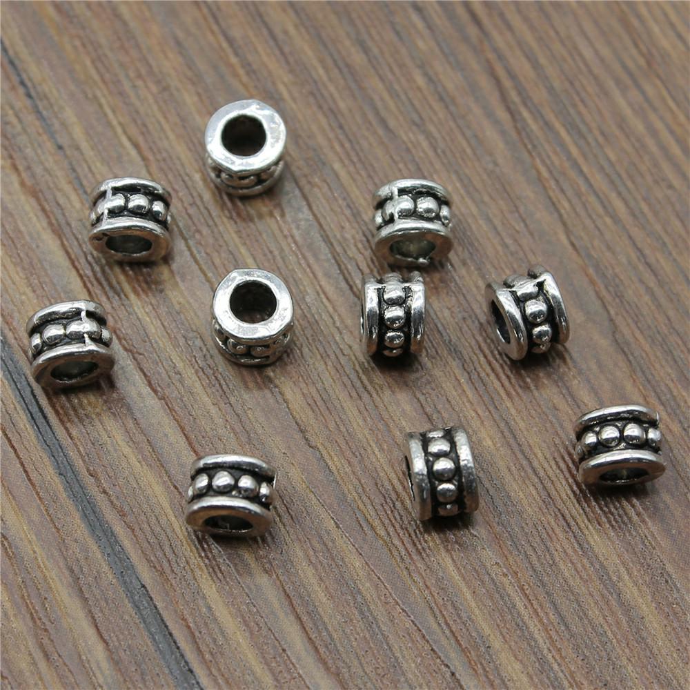 Buy 40 Pieces Big Hole Spacer Beads Male Connector Men'S Jewelry ...