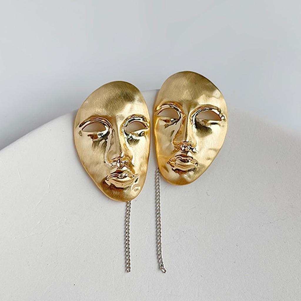 Buy Face Abstract Earrings Vintage Fun Abstract Art Earrings Geometric ...