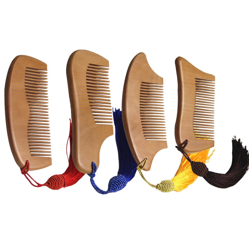 Mahogany Comb Carved Wooden Comb Anti-static Comb Massage Head Comb ...